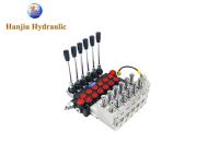 China P40 Electrohydraulic Directional Control Valves 6 Spool 3 Way Spring Return for sale