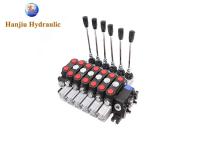 China Dcv100 Sectional Mobile Directional Valves 4 Way 3 Position Spring Return Manual Control 100 L/M for sale
