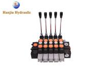 China Dcv200 Sectional Mobile Directional Valves 5 Bank 3 Way 3 Position Spring Return Manual Control for sale