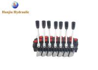 China Hydraulic Control Valve 45l/Min 7 Spools 3 Position Double Acting Spring Return Flow Valve for sale