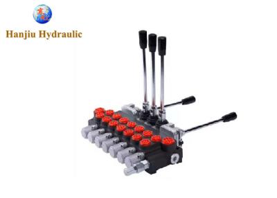 China mini excavators, backhoe Loaders Hydraulic  monoblock valves with 2 joysticks P40 7 spool valve for sale