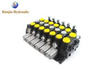 China Dcv Series 100lpm Manual Control Hydraulic Section Valve 6 Spools With High Pressure for sale