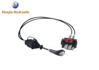 China 2 Spools 80 Liters 250 Bar Monoblock Control Valve Cable Joystick With Button For Tractor Hydraulic Valve for sale