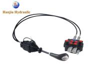 China 2P80 Hydraulic Control Valve 80 Liter 2 Spool Joystick With 1.5 Meter Cable And 2 Buttons for sale