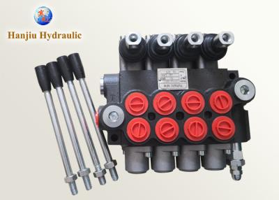 China 4 Spool Tractor Monoblock Hydraulic Directional Control Valve P40L/Min 31.5MPa Pressure for sale