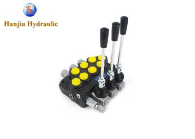 China Monoblock Directional Control Valve SD5/3 Thress Sections Manual valve for sale