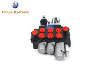 China Monoblock Directional Control Valve 40 L/Min 11GPM 3 Spool 4 Positions Double Actiong + Joystick for sale