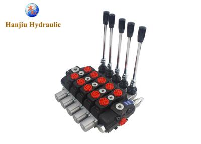 China 5 Bank 3 position HSSD8 Series Hydraulic Sectional Valve 31.5Mpa 80 L/Min Flow Rate for sale