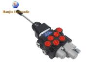 China P40 Monoblock Hydraulic Directional Control Valve, 2 Banks, 1 control 2 handles, Float function, 3 position double action, 40 liters, 250bar for sale
