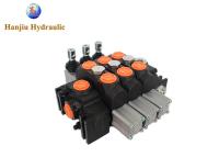 China DCV200 Manual Directional Control Valve With 3 Spools BSPP Ports 3 Positions Double Acting for sale
