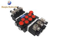 China P40 Series Monoblock Control Valves 3 Spool 40 Liters Solenoid Control 12V DC And 24V DC 250 Bar for sale