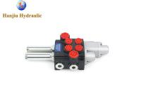 China 2 Section Hydraulic Distributor Monoblock Directional Control Valve Max Flow 40L 1-floating Section Cable Controlled P40 for sale
