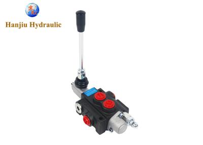 China P40 Manual Control Hydraulic Valve 40L Flow, 1 Spool, BSP Port G3/8, 3 Position Spring Return for sale