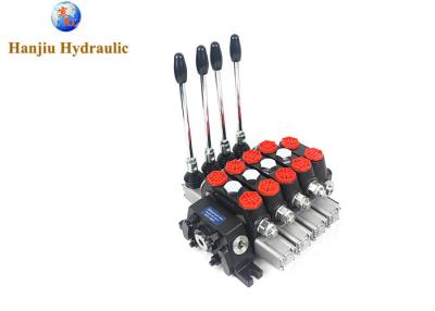China Hydraulic Command valve DCV80-4, 4 spools 80liters with high pressure valve for sale