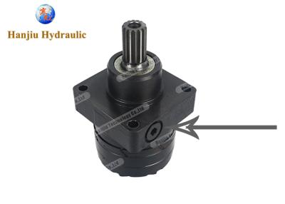 China BMER-2 Low Speed High Torque Hydraulic Motor with 250 ml/r Wheel Mount Valve Cavity and Spline Shaft for sale