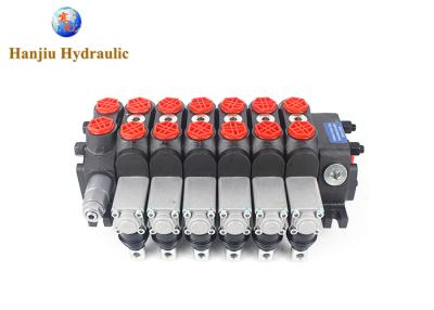 China DCV Directional Control Valve Hydraulic 15.8GPM High pressure valve with handle at 180° for sale