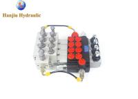 China AKON Hydraulic monoblock valve pneumatic-electric valve with 4 spools for sale