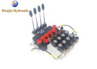 China Hydraulic directional control valve 4P80 with 80ml/min 4 handles, electric-pneumatic valve for sale