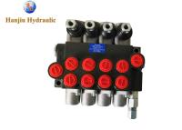 China 4 Spools 40LPM Hydraulic Flow Control Valve Block P40 Series 31.5MPa Pressure for sale