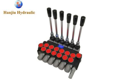 China 6 spool 40L  hydraulic directional control valve monoblock hydraulic valve bank on sprayer for sale