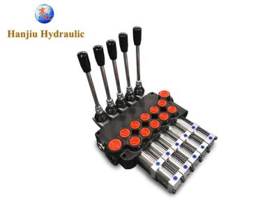 China Hydraulic Monoblock Control Valve 80 Liters 31.5mpa 5 Banks Manual Control With Pneumatic Control for sale