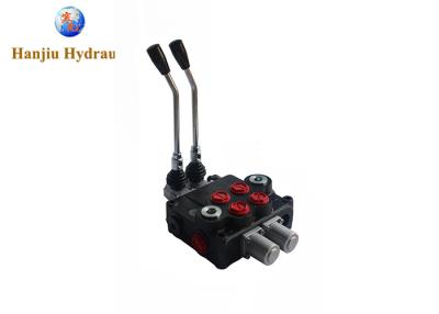 China 2P120 1'' 2 Spool Monoblock Hydraulic Control Valve for sale