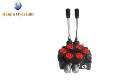 China 2 Spool 90lt Directional Control Valve Double Acting Cylinder Closed Center Spring Return for sale