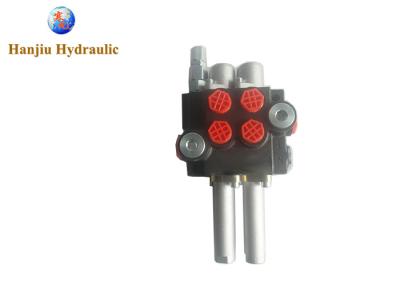 China 2 Spool Hydraulic Directional Control Valve 80L Cable Control Use On Sprayers 2P80 A1A1 2XKIT for sale