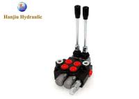 China Hydraulic 40 Liter Monoblock Directional Control Valve 2p40 Two Spools G 1/2