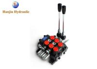 China Dcv60 Hydraulic Monoblock Control Valve 2 Bank 1/2 Bsp 60l/Min Double Acting Cylinder Spool 3 Position Spring Return for sale