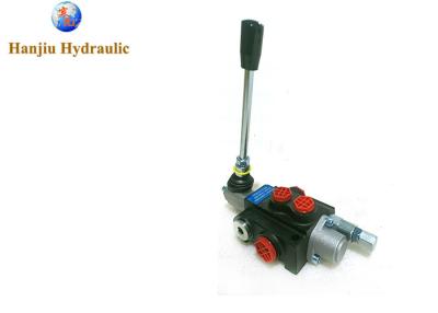 China Mini Loader Hydraulic Spool Valve 1 Section With 1 Spools A 40l/Min Detent Valve Closed Center for sale