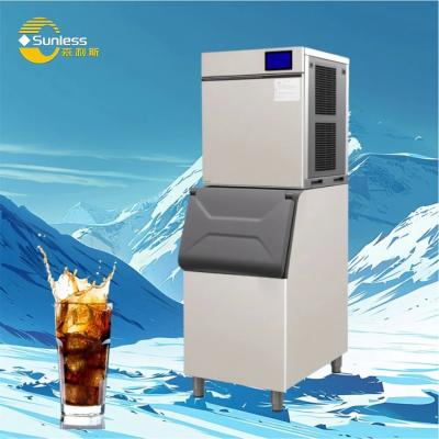 China Air Cooled Commercial Ice Maker Automatic Large Square Ice Cube Machine 500kg - 1000kg for sale