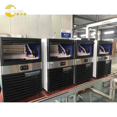 China 220V Commercial Ice Maker 130kg/24h Automatic Ice Cube Machine For Commercial And Industrial for sale