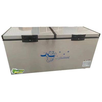 China CE Certified Deep Freezer Refrigerator 296L Commercial Chest Freezers Stainless Interior for sale