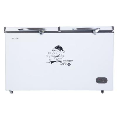 China Household Deep Freeze Chest Freezer CE Certified Double Door Chest Freezer Light Duty for sale