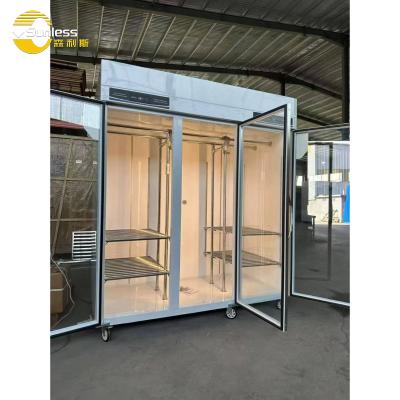 China Factory Wholesale OEM Commercial Beef and Mutton Vertical Glass Three Door Fresh Meat Hanging Meat Warehouse Refrigerator for sale