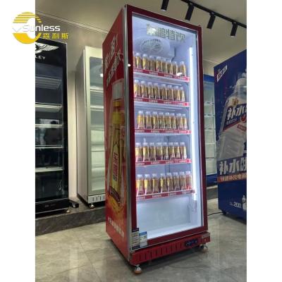China Single Glass Door Upright Drinks Display Fridge 288L / 400L Commercial Drink Coolers for sale