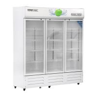 China Single Temperature Triple Door Bottle Cooler 1100L / 1300L Upright Refrigerator Cooler for sale