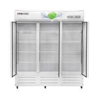 China Single Temperature Triple Door Bottle Cooler 1100L / 1300L Upright Refrigerator Cooler for sale