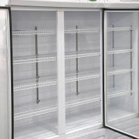 China Single Temperature Triple Door Bottle Cooler 1100L / 1300L Upright Refrigerator Cooler for sale
