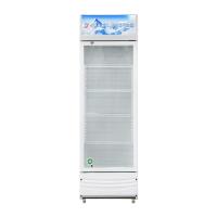 China 400L Commercial Beverage Display Cooler Single Door Upright Showcase Fridge for sale