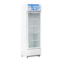 China 400L Commercial Beverage Display Cooler Single Door Upright Showcase Fridge for sale