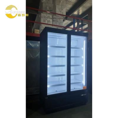 China 900L Beverage Display Cooler Vertical Commercial Beer Display Coolers Single Temperature for sale