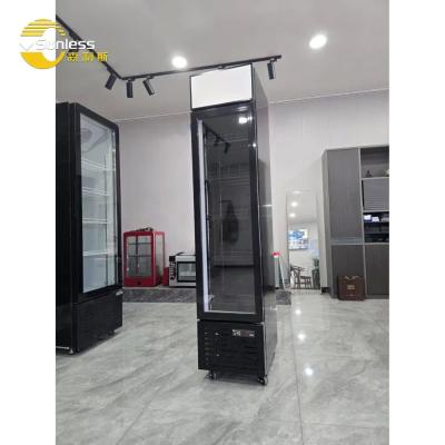China 220V Beverage Display Cooler Commercial Single Door Display Refrigerator 288L / 400L for sale