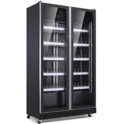 China Eco Friendly 2 Door Display Fridge Petrol Station Beverage Display Refrigerators 305W for sale
