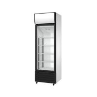 China Single Door Beverage Display Cooler LED Lit Refrigerated Display Cooler 400L for sale