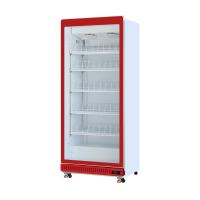 China Vertical Beverage Display Cooler Transparent Glass Door Commercial Refrigerator 500L for sale