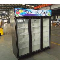 China Sturdy 3 Door Display Refrigerator 1300L Beer Display Refrigerator 382W For Urban Convenience Store for sale