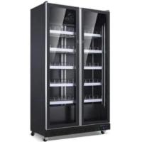 China Air-Cooled High Quality 900L Double-Door Refrigerated Beverage Display Cabinet for sale