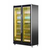 China Air-Cooled High Quality 900L Double-Door Refrigerated Beverage Display Cabinet for sale